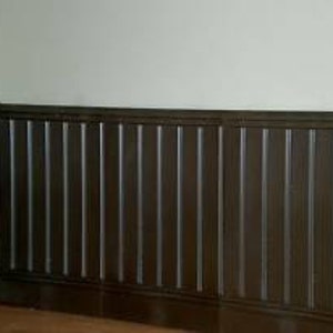 Dolls House Wall Panels, Dark Brown, Tongue and Groove, Pack of 10, 1 ...