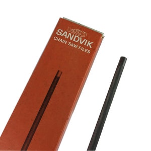 File, Sandvik, Set of 12, 8" 200mm Long X 1/4" 6.3mm Round Chain Saw ...