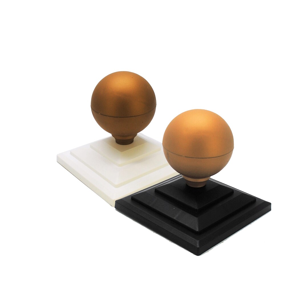 Fence Finial Gold Sphere/round & Fence Post Caps. PLASTIC - Etsy