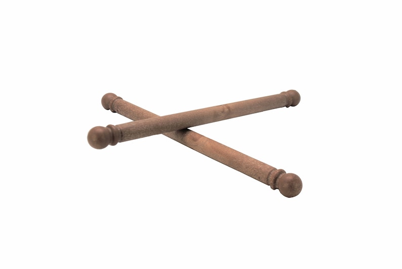 Linic Products UK Made Macrame Craft Scroll End Dowels Rods | Etsy UK