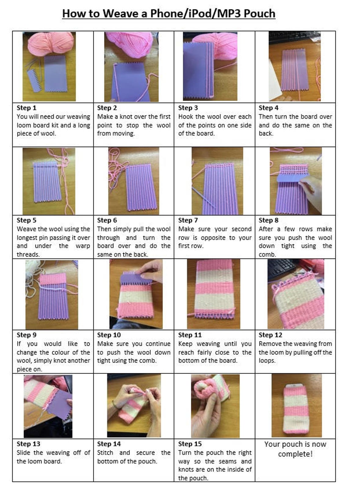 Weaving Loom Board Frame BLACK 95 X 160mm With Comb & - Etsy