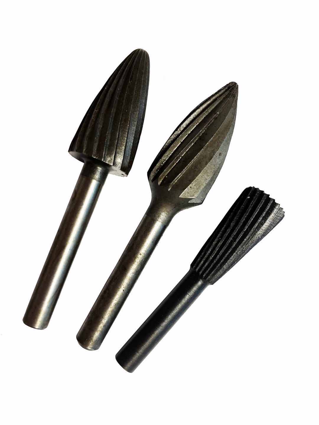 Burrs, 3 Piece Routing Carving Rasps Burr Set for Rotary Tools (B0001 ...