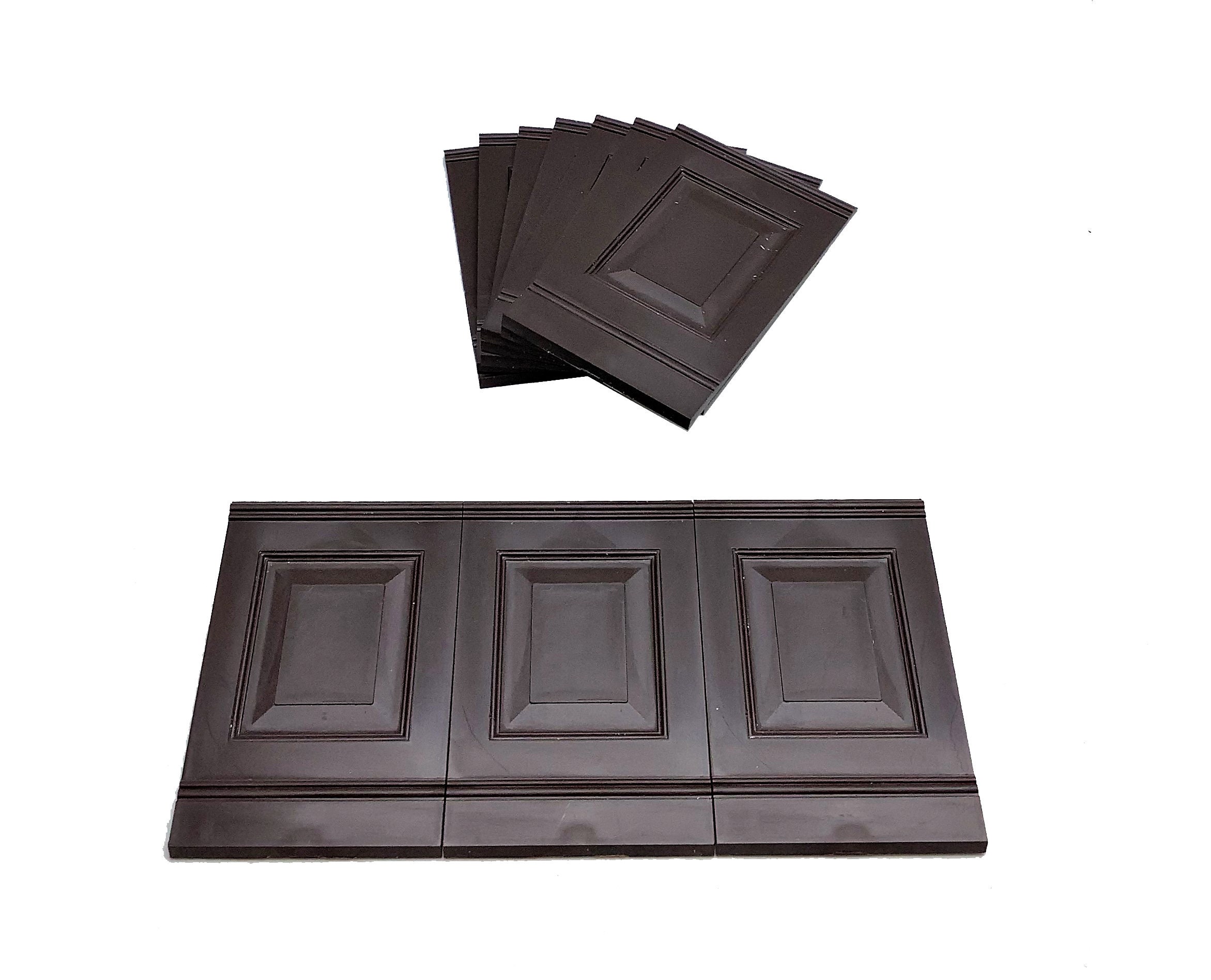 Dolls House Wall Panels Dark Brown Fielded Panels Pack of - Etsy UK