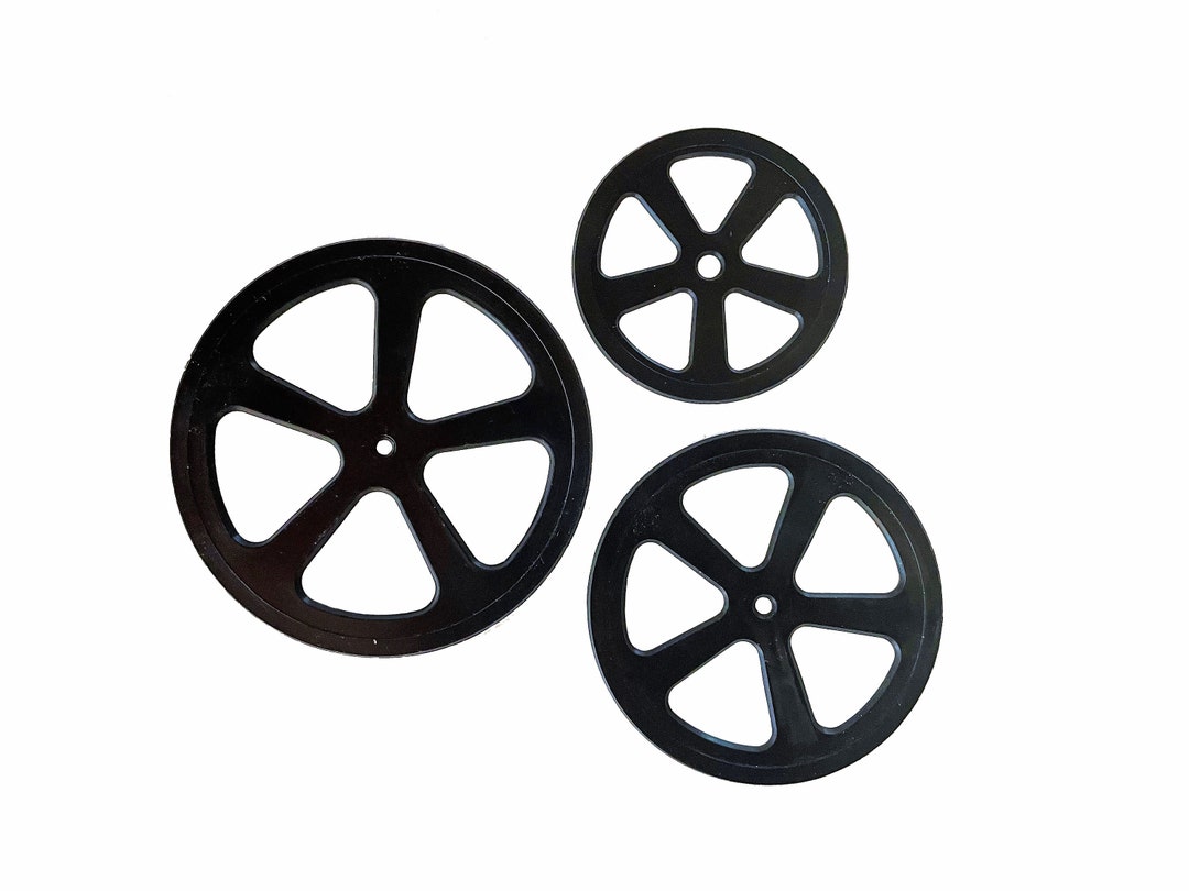 Plastic Project Bore Wheels, Lightweight, Pack of 10, Black, 3 Sizes ...