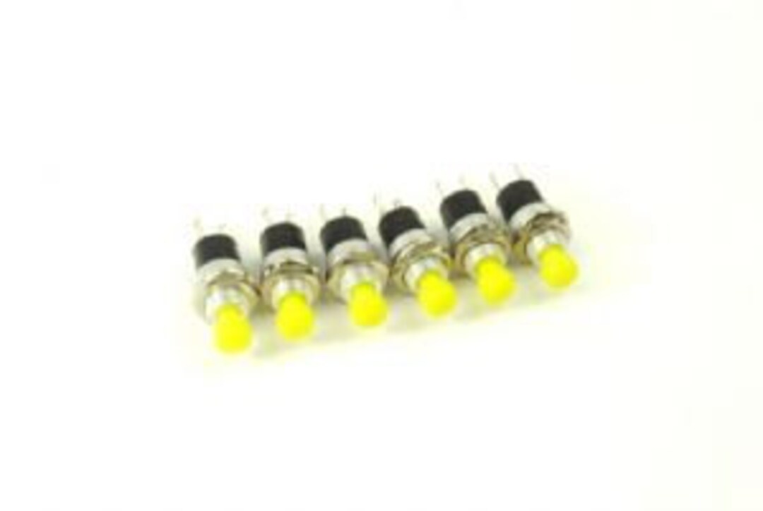 Proops 6 X YELLOW Mini Latch Push to Open Straight Prongs Momentary ...