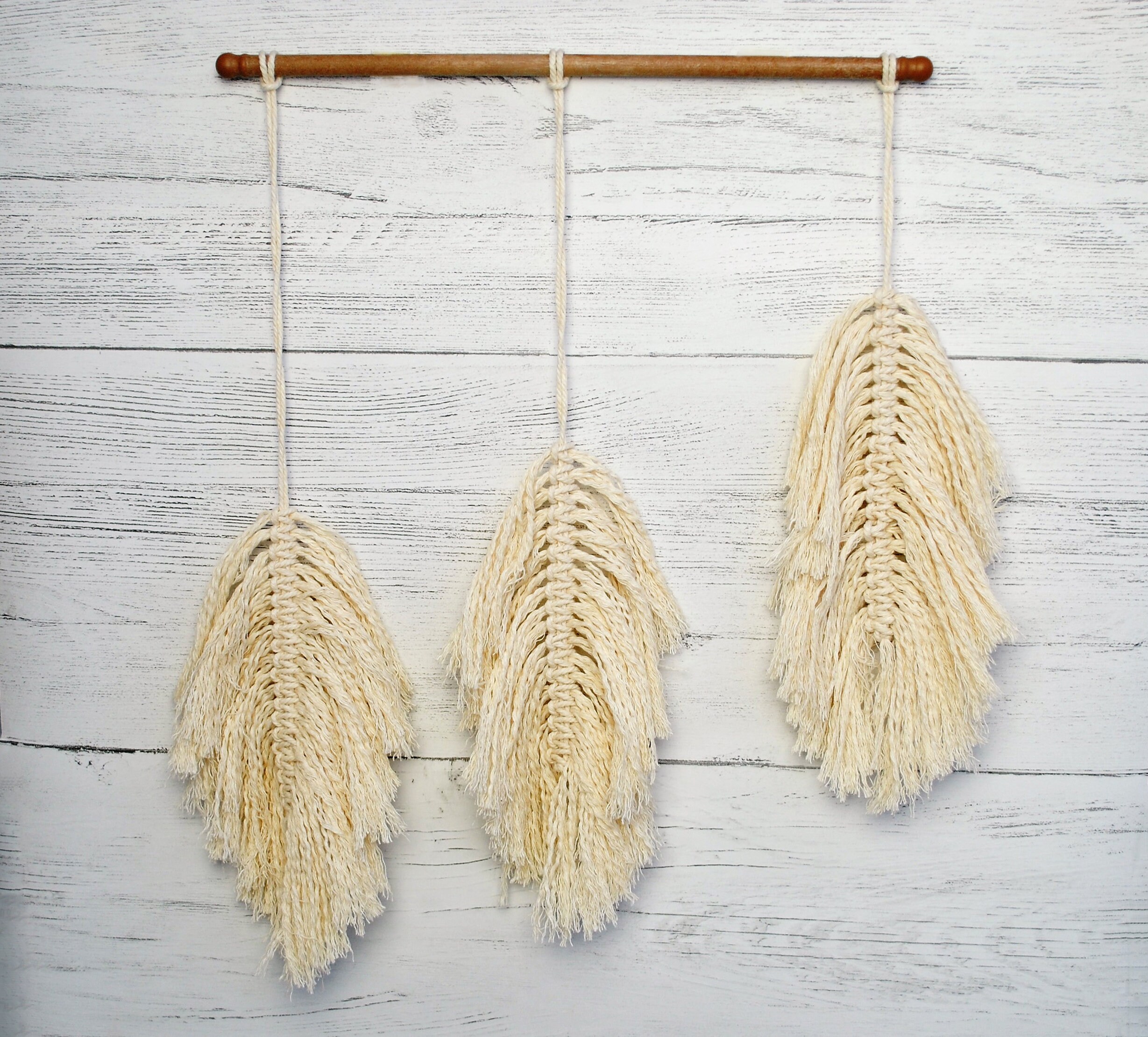 Linic Products UK Made Macrame Craft Scroll End Dowels Rods - Etsy UK