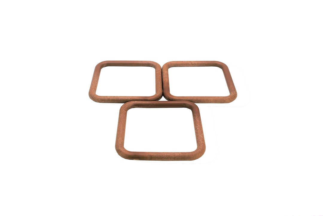 Linic Products UK Made Macrame Rings, Plastic, Square, Pack of 5 Square ...