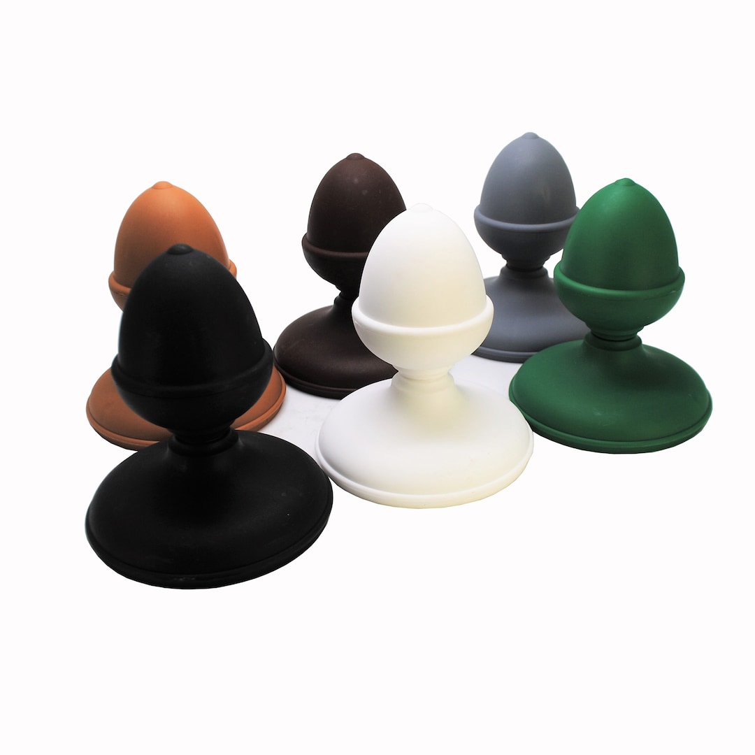 Fence Finial, Acorn Shape & Fence Post Cap Set to Fit a 4