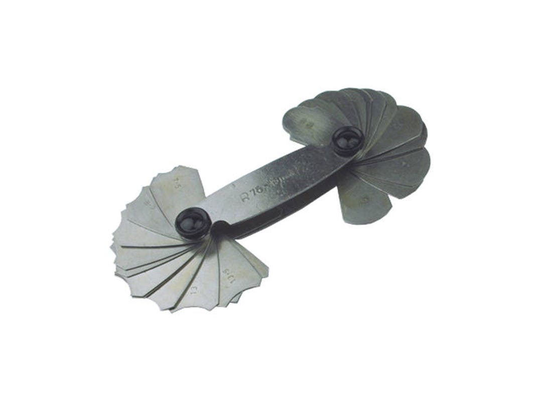 Proops 7.5mm - 15mm Radius Gauge, 32 Leaves, Dual End, Measuring ...