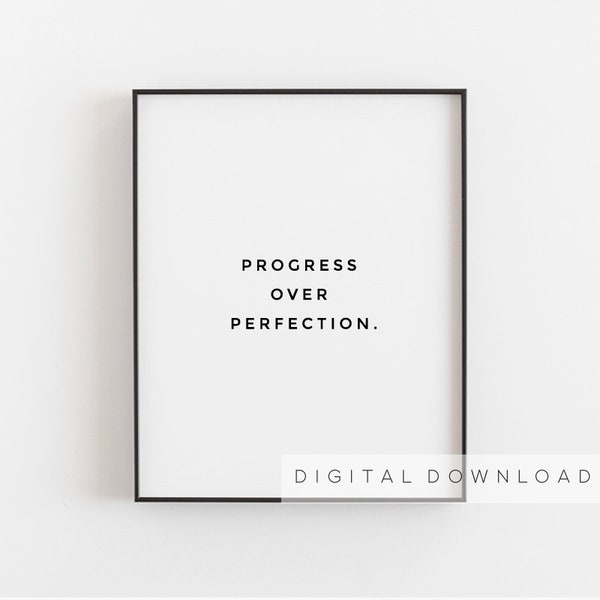 Progress Perfection - Etsy