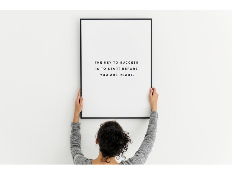 Success Wall Art Motivational Wall Decor Success Quotes - Etsy