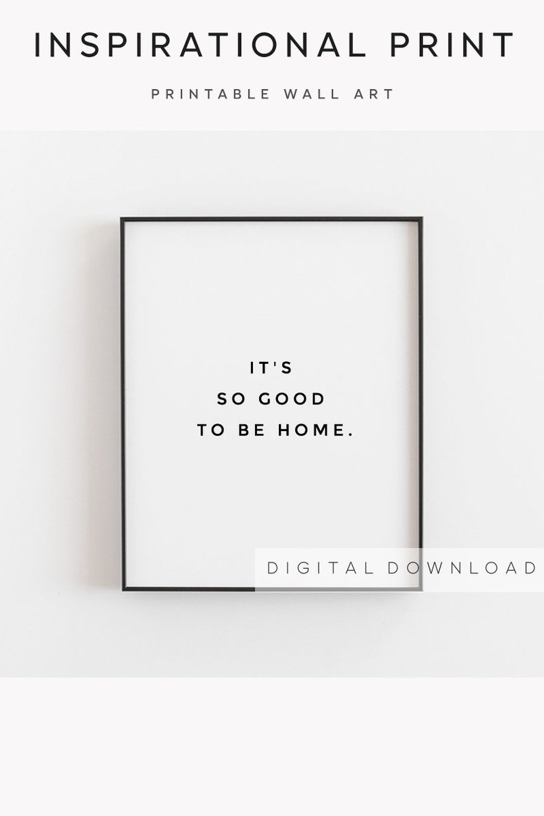 Living Room Printable Art It's so Good to Be Home - Etsy