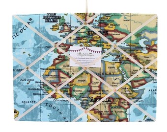 World Map Pin Board - Etsy UK