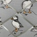 Memo Board in Puffin Fabric, Puffin Gifts, Grey Pin Board, Puffins ...