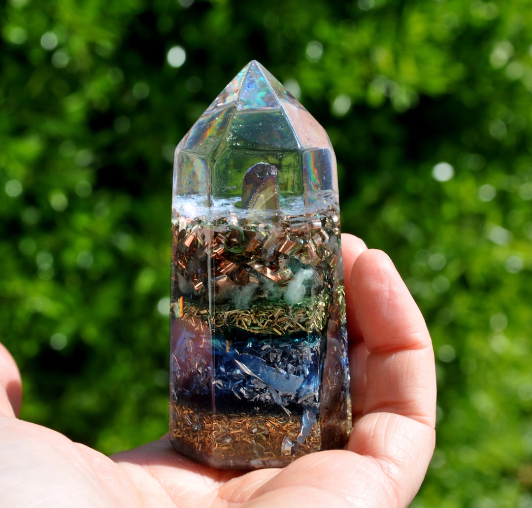 Orgone Tower Orgonite® Orgone Obelisk Crystal - Harmonize Your Space ...
