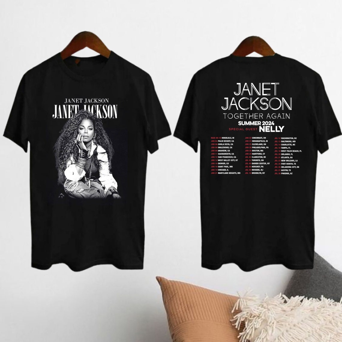 Graphic Janet Jackson 2024 Tour Shirt, Janet Jackson Together Again ...