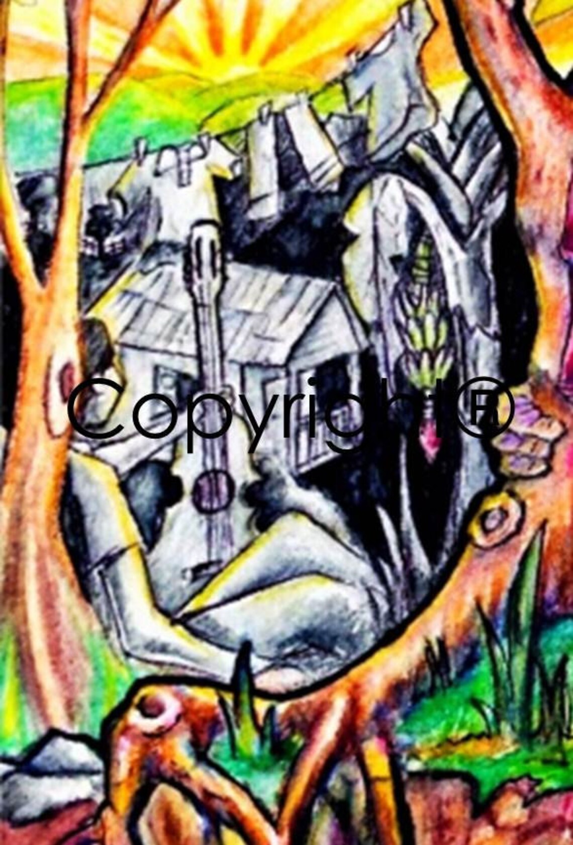 My Puerto Rican Roots (8x10in), the "flamboyán" Tree That Lives in ...