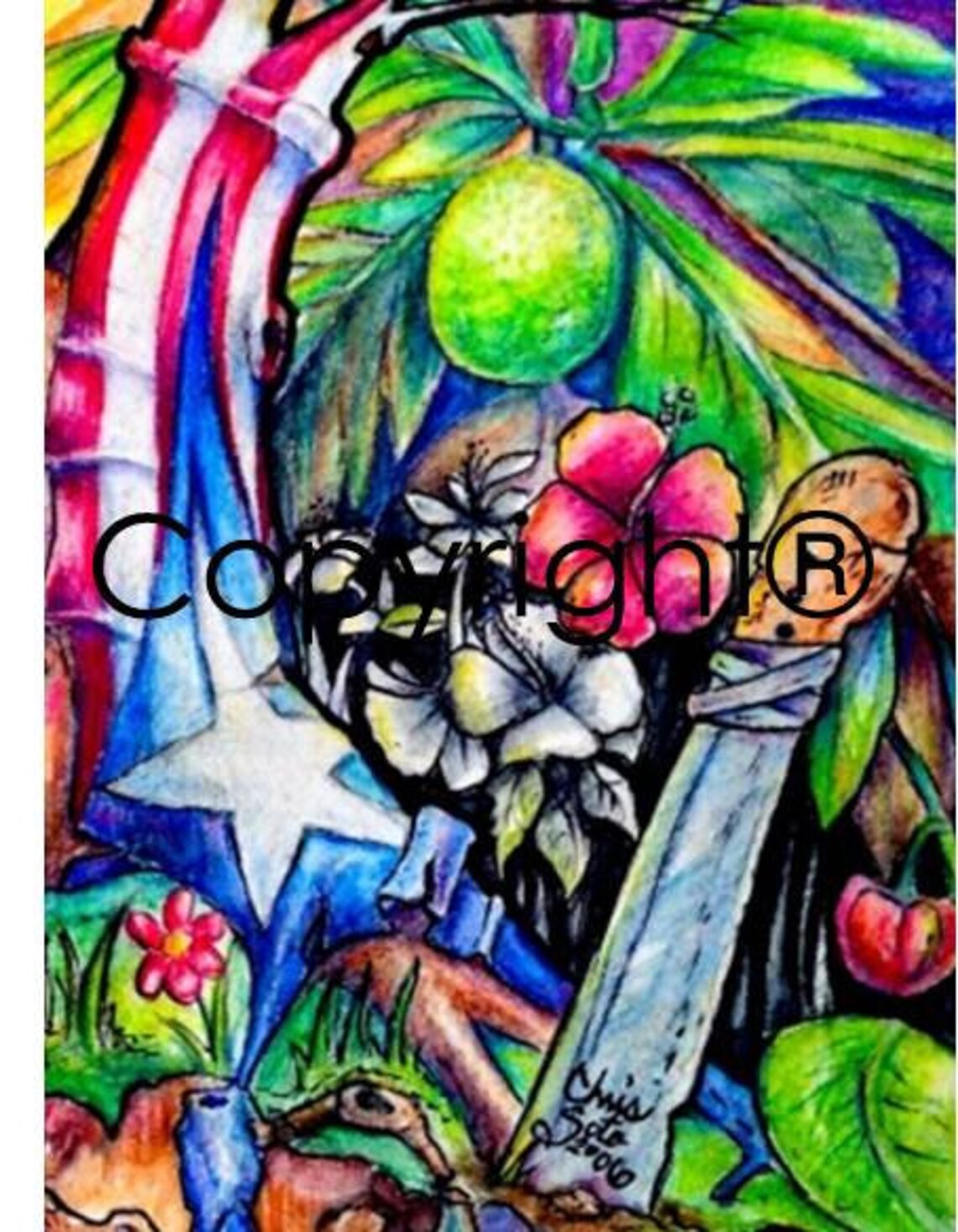 My Puerto Rican Roots (8x10in), the "flamboyán" Tree That Lives in ...