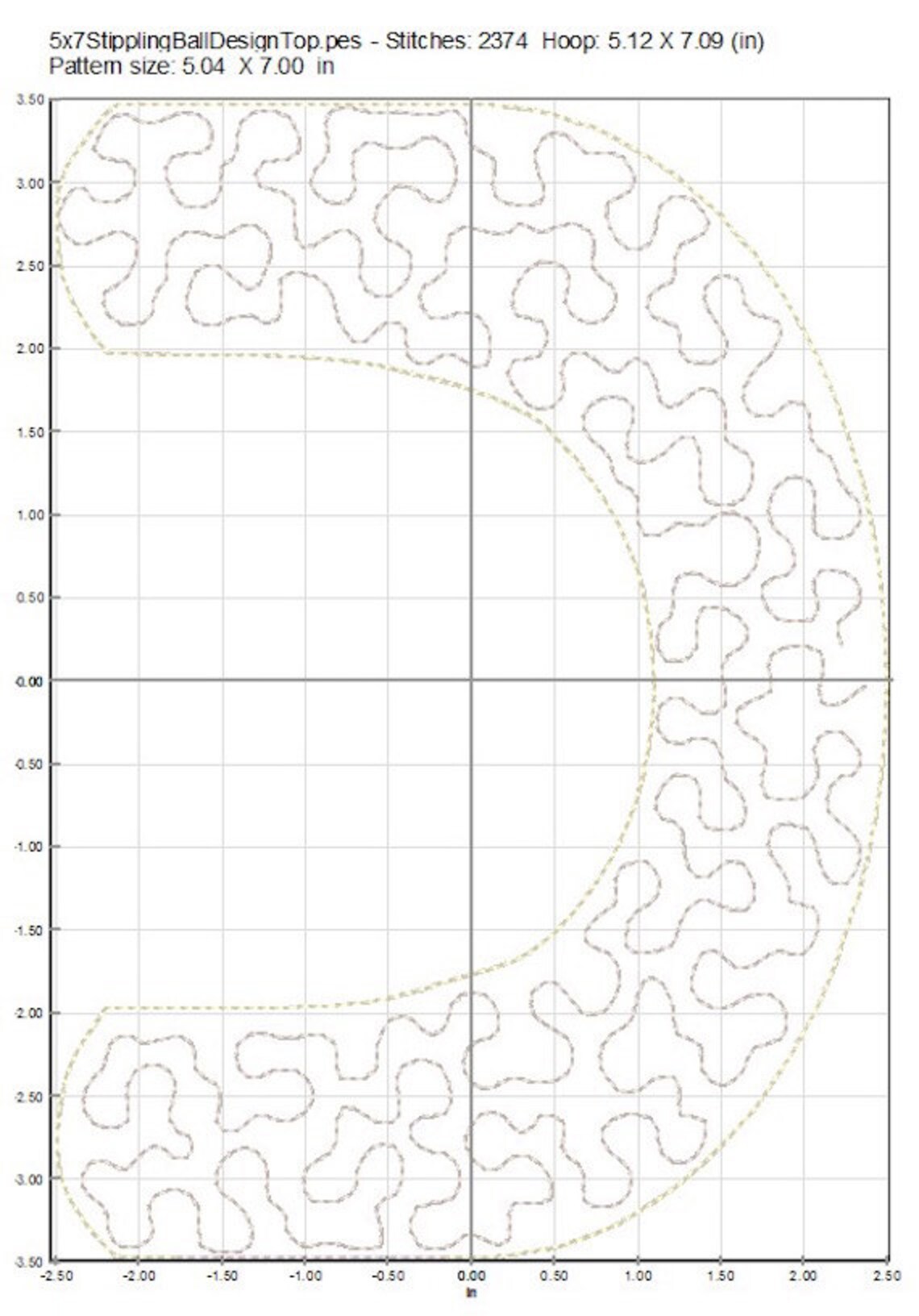 5x7 Stippling Ball Design in the Hoop Bib - Etsy