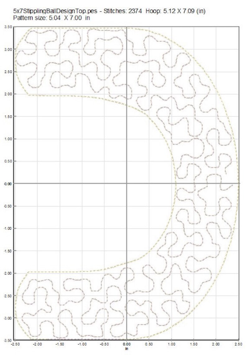 5x7 Stippling Ball Design in the Hoop Bib - Etsy