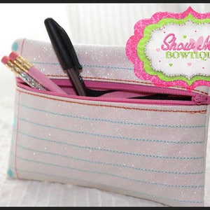 6x10 LINED Notebook Paper ITH Zip Bag - Etsy