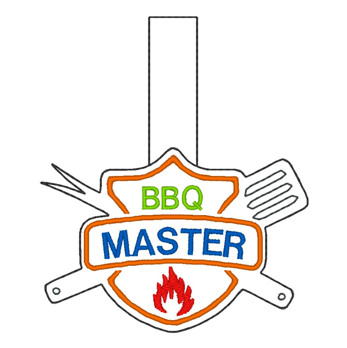 BBQ MASTER Snap Key Fob Design Instant Download - Etsy