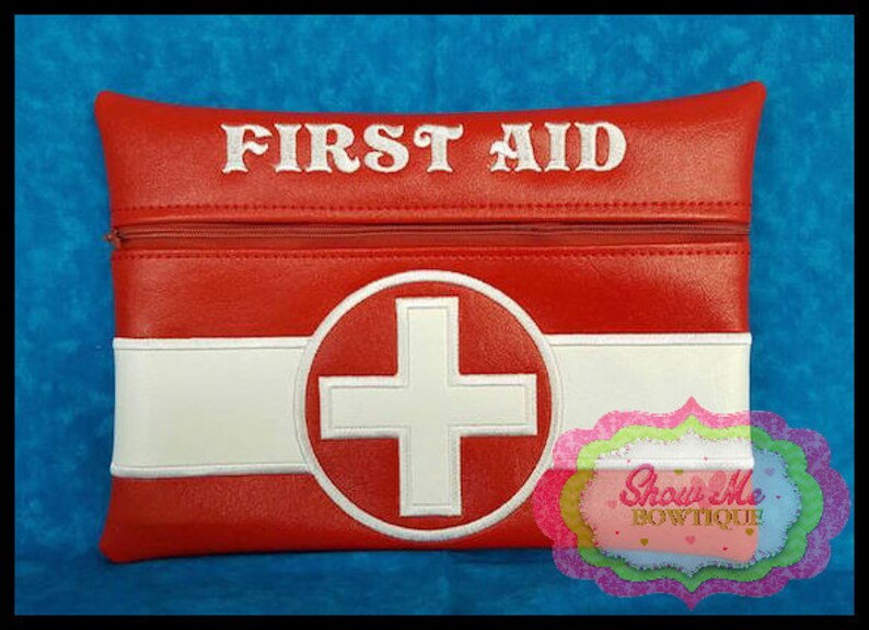 LINED 8x12 First Aid Zip Bag - Etsy