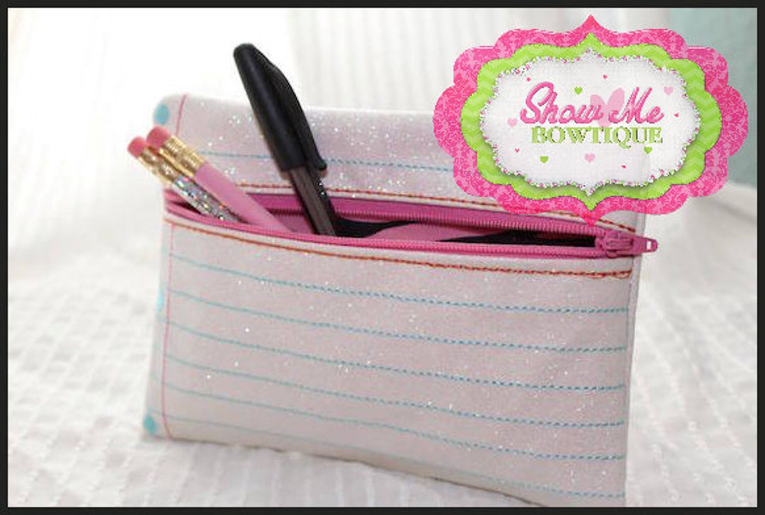 5x7 LINED Notebook Paper ITH Zip Bag - Etsy