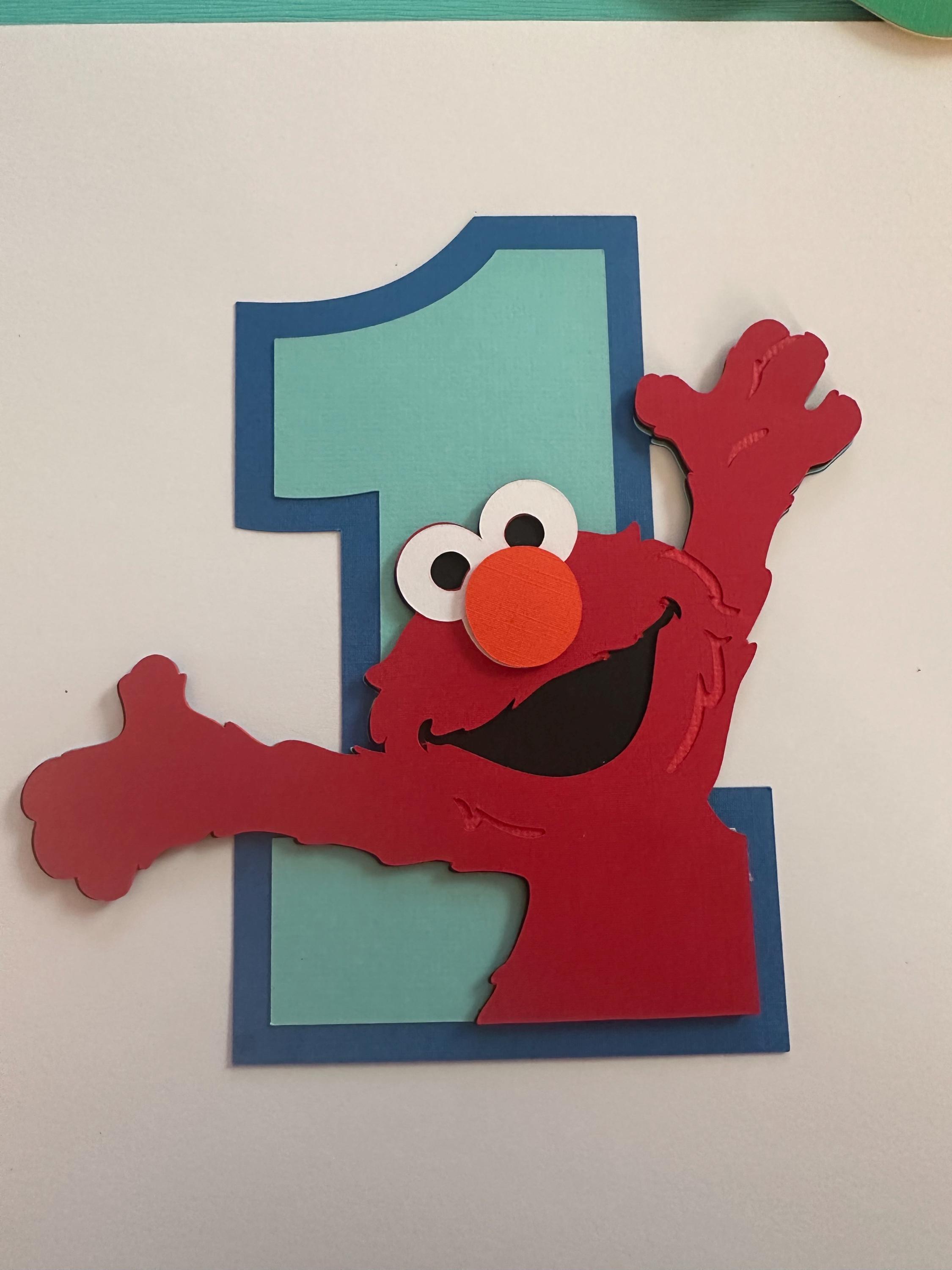 Sesame Street Centerpiece Cutout, Elmo Birthday, Elmo, Birthday, Sesame ...