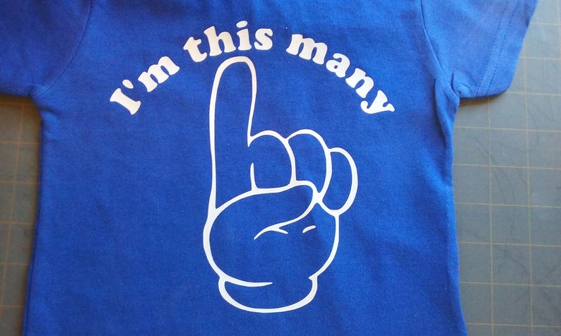 I'm This Many "one" First Birthday Shirt - Boys or Girls - Etsy