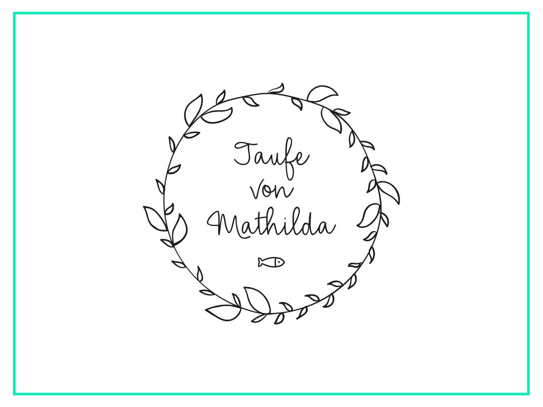 Custom Baptism Christening Stamp #130 - Etsy