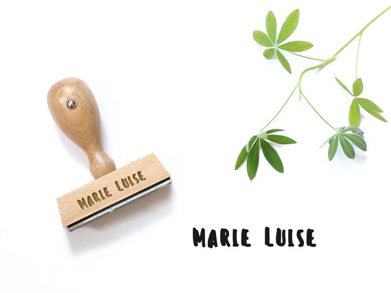 Custom Name Rubber Stamp | Etsy