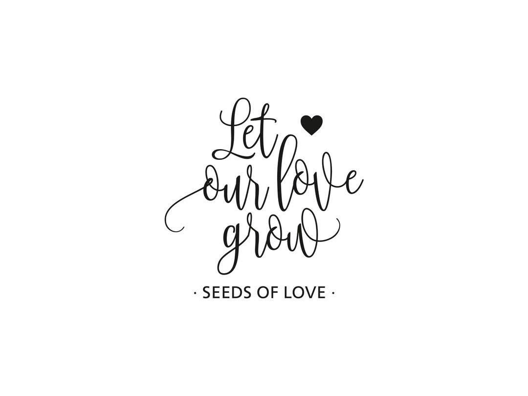 Stamp Let Our Love Grow 118 - Etsy