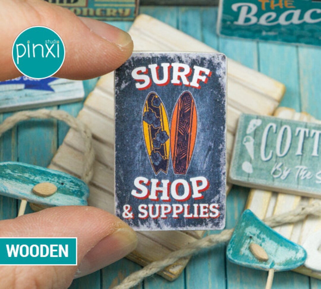 Miniature Beach Rules Sign — Handmade Sign for Adult Collectors Only ...