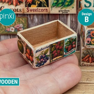 SMALL - 1/12th Scale - Garden Seed Packet Box - ADULT COLLECTORS ...