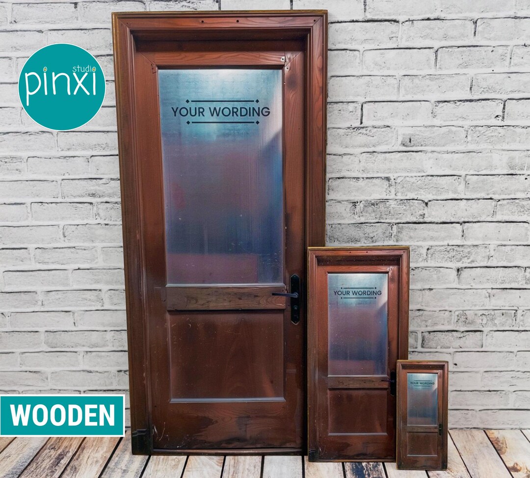PERSONALISED Faux Door – Card Stock on Wood - Handmade for Adult ...