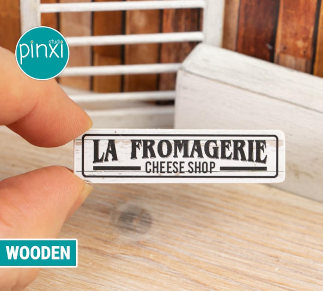 Miniature La Fromagerie Cheese Shop Sign — Handmade Sign for Adult ...