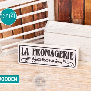 Miniature La Fromagerie Cheese Shop Sign ADULT COLLECTORS Handmade ...