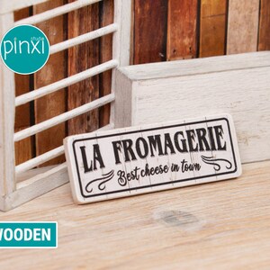 Miniature La Fromagerie Cheese Shop Sign ADULT COLLECTORS Handmade ...