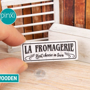 Miniature La Fromagerie Cheese Shop Sign ADULT COLLECTORS Handmade ...