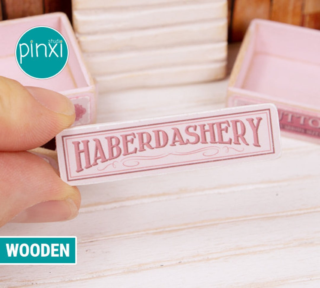 Miniature Haberdashery Sign - ADULT COLLECTORS - Handmade Miniature ...