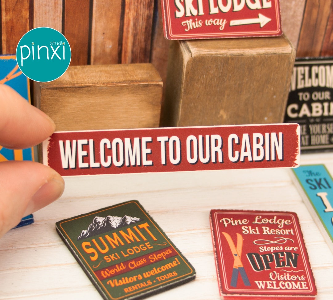 Miniature Welcome to Our Cabin Sign — Handmade Sign for Adult ...