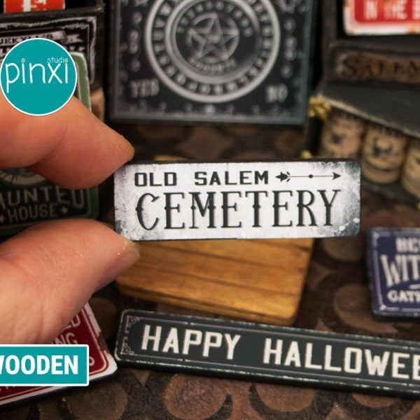 Halloween Cemetery Signs - Etsy