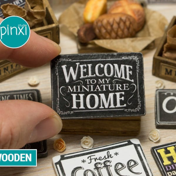 Dollhouse Welcome Signs - Etsy