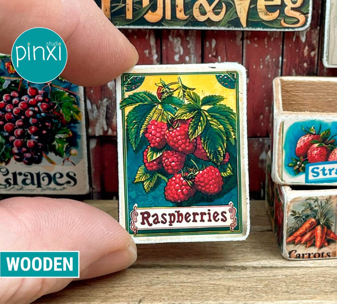 Miniature Raspberries Sign / Fruit Sign — Handmade Sign for Adult ...