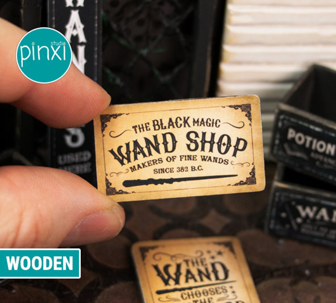 Miniature Wand Shop Sign - Wizard Sign - ADULT COLLECTORS - Handmade ...