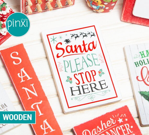 Miniatures 1:12 Dollhouse Miniature Christmas Sign Made to Order ...