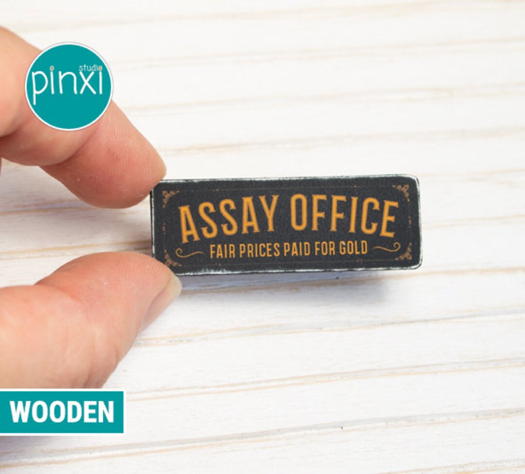 Miniature Assay Office Sign — Handmade Sign for Adult Collectors Only ...
