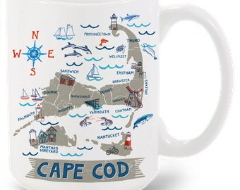 Cape Cod Coffee Mug - Etsy