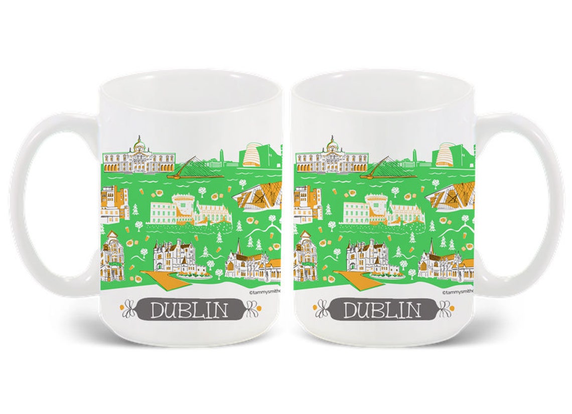 Dublin Ireland Mug-city Mug-coffee-tea-kitchen-custom Mug Gift ...